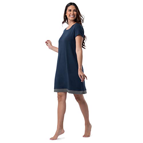 Fruit of the Loom womens Super Soft and Breathable Sleep Night Shirt, Midnight Blue, 3X US