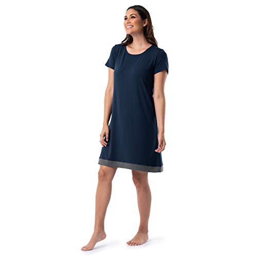 Fruit of the Loom womens Super Soft and Breathable Sleep Night Shirt, Midnight Blue, 3X US