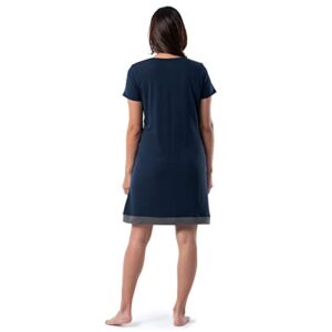 Fruit of the Loom womens Super Soft and Breathable Sleep Night Shirt, Midnight Blue, 3X US