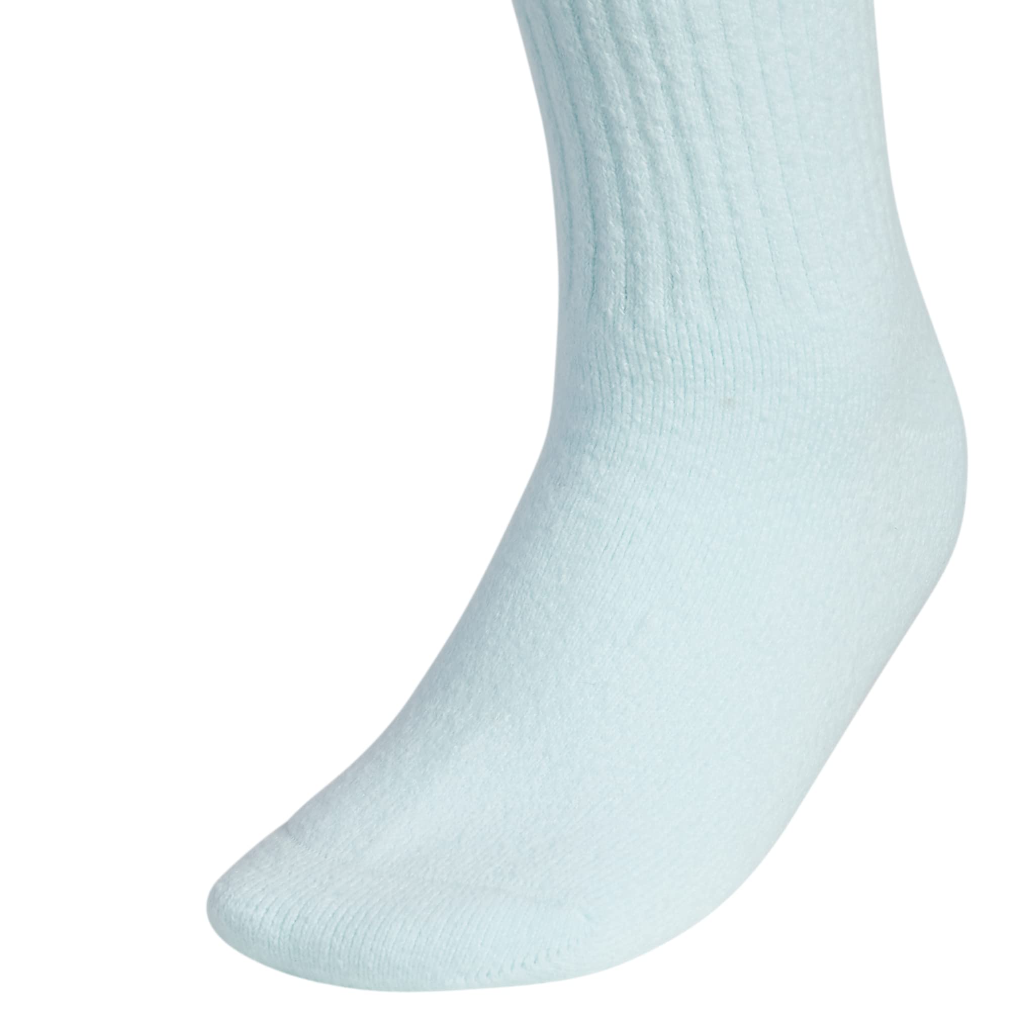 adidas Originals Women's Super Soft Cushy Comfort Cozy Socks (3-Pair), Almost Blue/White/Clear Onix Grey, Medium