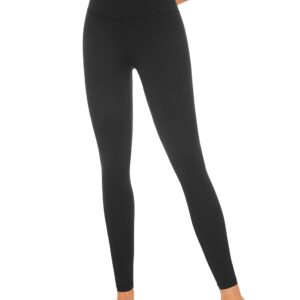 CRZ YOGA Women's Butterluxe Super High Waisted Workout Leggings 28 Inches -Over Belly Buttery Soft Full Length Yoga Pants Black X-Large