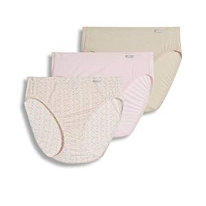 Jockey Underwear Women: Supersoft French Cut Underwear | Underwear Women Pack, 3 Pack, Pastel Pinwheel/Sand/Frosty Pink, 6