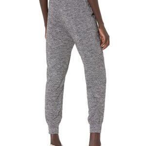 Amazon Essentials Women's Brushed Tech Stretch Jogger Pant (Available in Plus Size), Dark Grey Space Dye, Medium