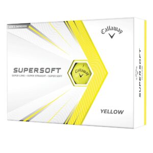 callaway golf supersoft golf balls (2021 version, yellow)