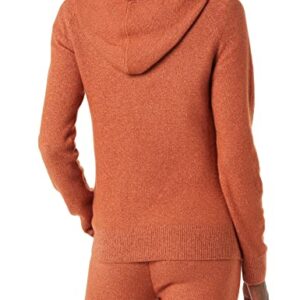 Amazon Essentials Women's Soft Touch Hooded Pullover Sweater, Caramel, Large