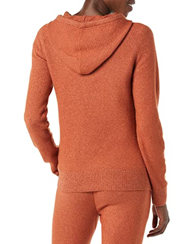 Amazon Essentials Women's Soft Touch Hooded Pullover Sweater, Caramel, Large