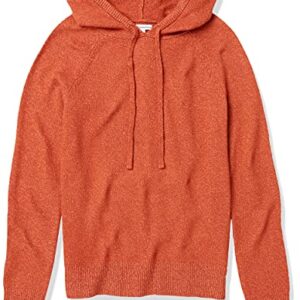 Amazon Essentials Women's Soft Touch Hooded Pullover Sweater, Caramel, Large