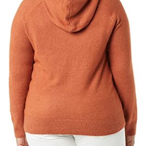 Amazon Essentials Women's Soft Touch Hooded Pullover Sweater, Caramel, Large