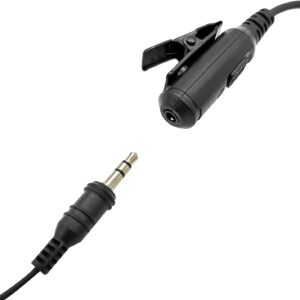 JUYODE Quick Disconnect Earpiece 2 Pin Walkie Talkie in-Ear Headset for Baofeng UV-5R UV-82 UV-82hp BF-888s BF-F9 Archsell AR-152 Kenwood TK-2312 Retevis H-777 RT21 RT22 RT68 Single Wire Surveillance