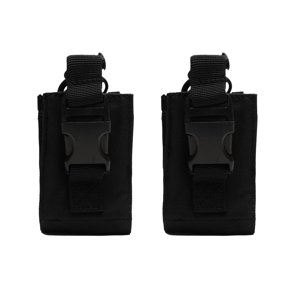 TDYU Radio Holder Duty Belt Multi-Function Radio Case Universal Radio Pouch Compatible with Motorola BaoFeng Kenwood Icom HYT Yaesu Walkie Talkie Two Way Radio 2Pack