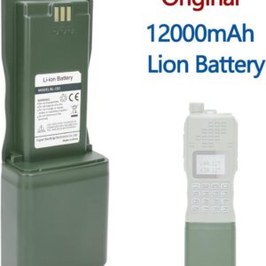 Baofeng AR-152 Original Battery BL-152 Li-ion Extend Battery Large Capacity Compatible with AR-152 Tactical Walkie Talkie Support USB Charger(2Pack,Green)