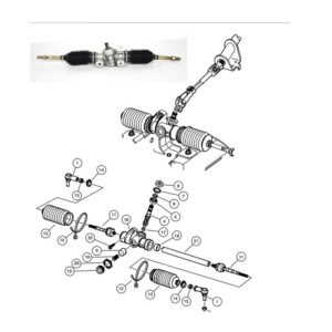 Dr.Acces Club Car Precedent Steering Gear Box Assembly Fits on Precedent 2004 & Up Replaces OEM# 102288601