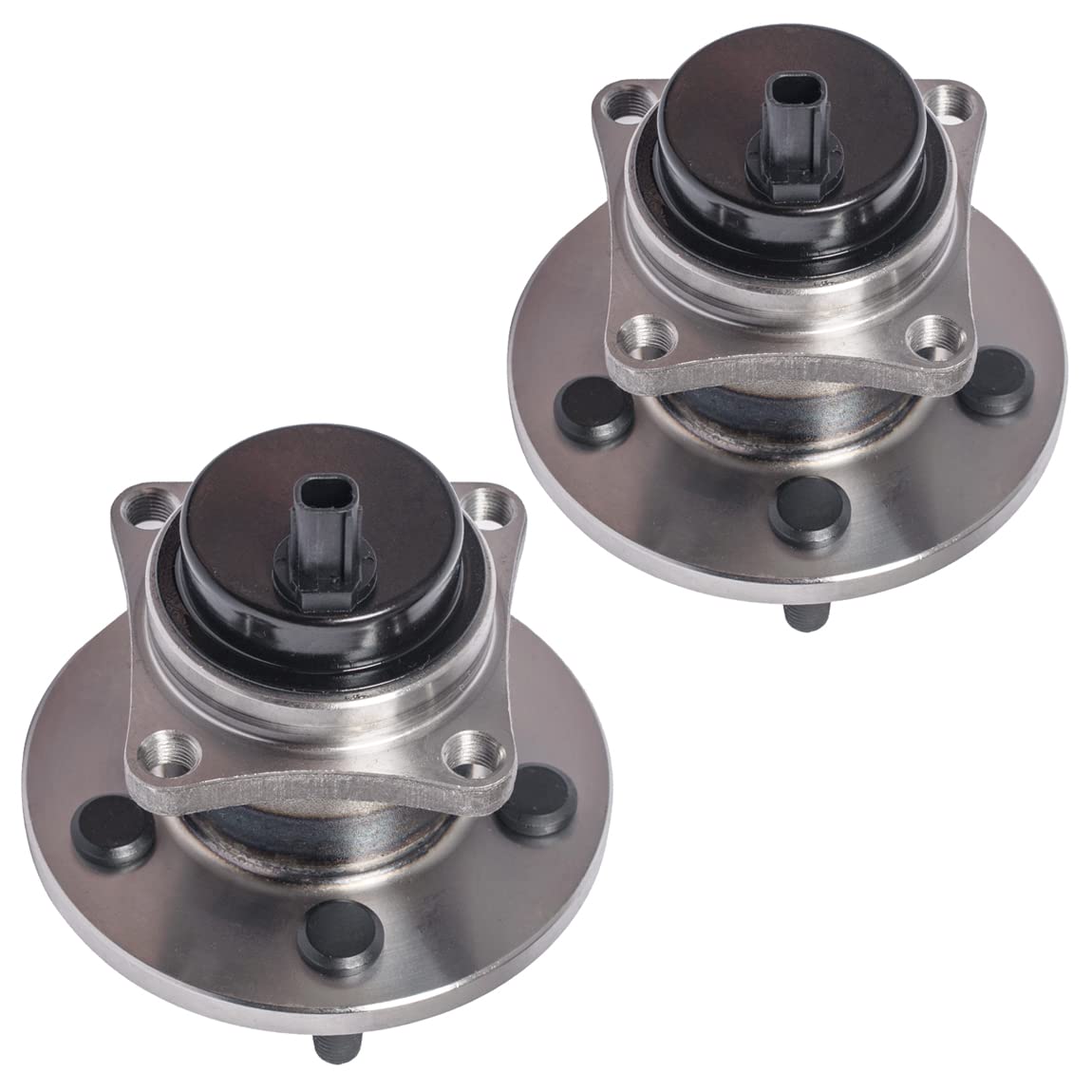 KEYOOG 2Pcs 512403 (For FWD With 1.8L 1798cc and 4-Wheel ABS,5 Lug) Rear Wheel Hub and Bearing Assembly Fit For 2009-2010 Po-ntiac Vibe [2009-2018 To-yota Corolla ] 09-13 Matrix