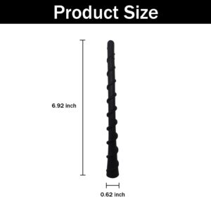 Patonu Black Spiral Antenna 7 Inch Universal Antenna Toppers Waterproof PVC Rubber Very Flexible Retrofit Antenna, for Trucks, Cars, SUVs