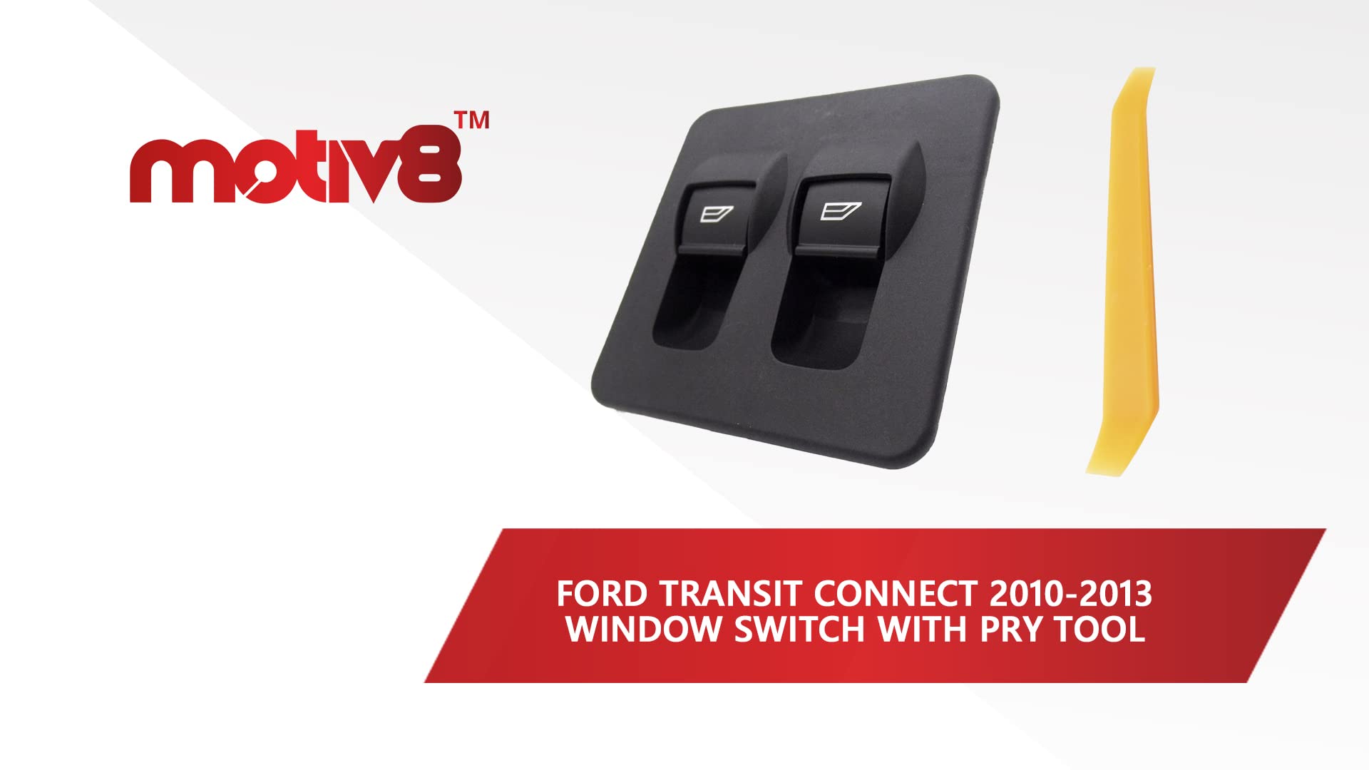 Motiv8 Ford Power Window Control Switch – Fits 2010-2013 Ford Transit Connect with Pry Tool | Replaces 9T1Z-14529-A, 9T1Z14529A, SW-7261, SW7261, DWS785 & 1S14142