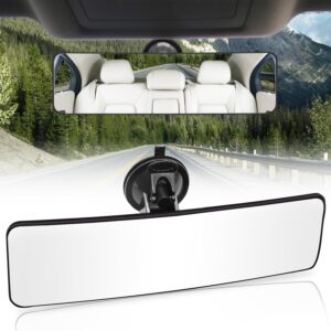 rear view mirror,universal anti-glare hd adjustable car panoramic rear view mirror with suction cup(widen the field of view-sector/trapezoid/rounded rectangle)