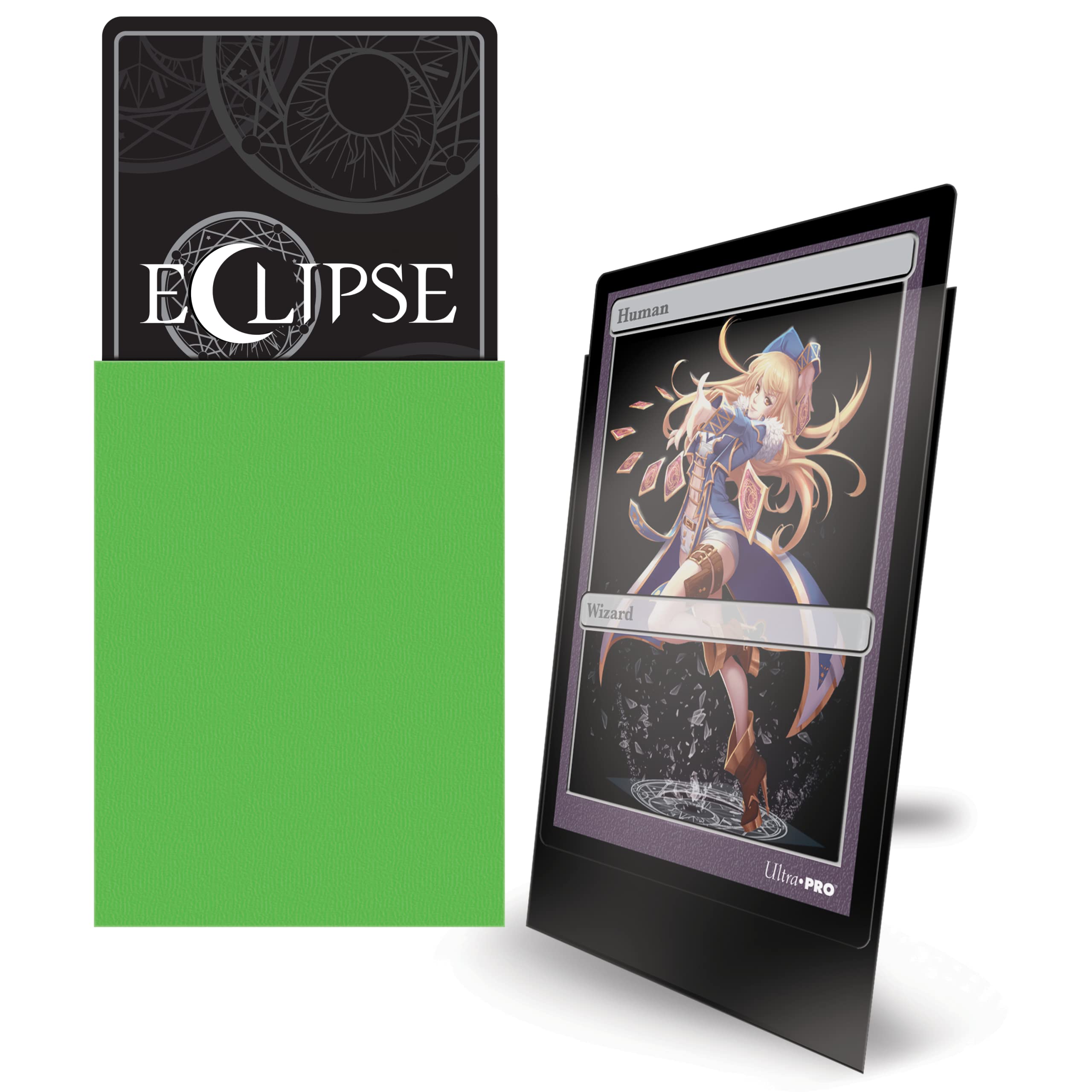 Ultra Pro - Eclipse Matte Small Sleeves 60 Count (Lime Green) - Protect All Your Gaming Cards, Sports Cards, and Collectible Cards with Ultra Pro's ChromaFusion Technology