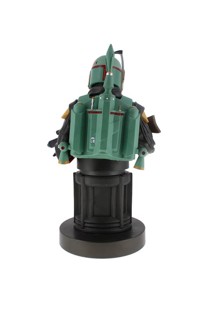 Exquisite Gaming: The Mandalorian: Boba Fett - Original Mobile Phone & Gaming Controller Holder, Device Stand, Cable Guys, Licensed Figure