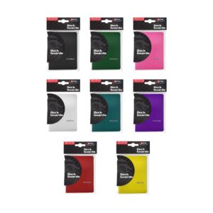 bcw double matte deck guard color combo pack 400 count 8 color combo - double matte premium deck guard card sleeves for trading cards, collectable gaming cards, mtg cards, l5r, tcg, basketball