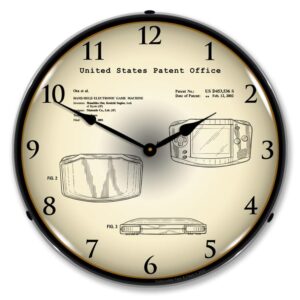 collectable sign and clock gaming console advance hand held electronic game 2001 6 of 29 gaming patents clocks