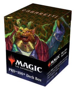 ultra pro - magic: the gathering - streets of new capenna 100+ deck box v4 - protect your collectible trading cards, gaming cards, and sports cards in a safe, secure card deck box