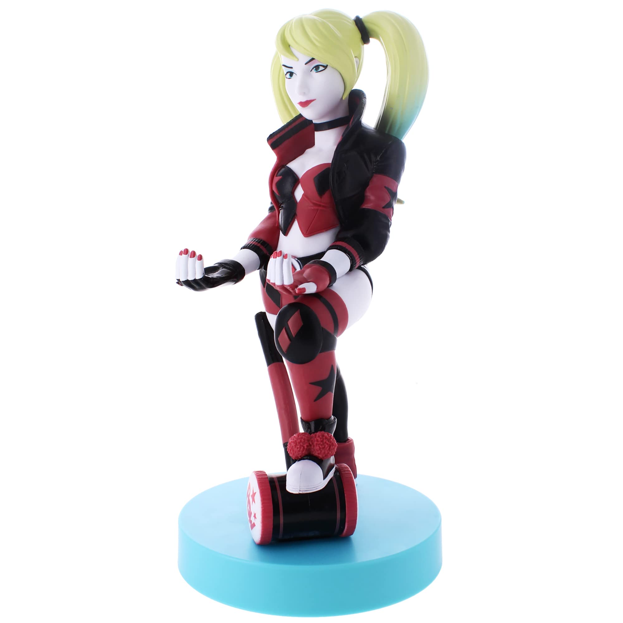 Exquisite Gaming: Warner Bros: Harley Quinn - DC Original Mobile Phone & Gaming Controller Holder, Device Stand, Cable Guys, Licensed Figure