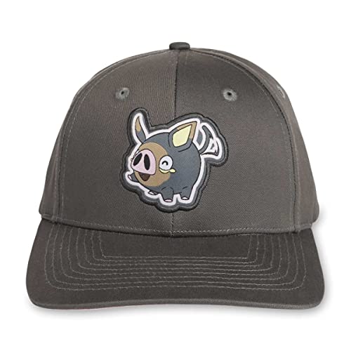 Pokemon Center Lechonk Gray Curved-Brim Hat (One Size-Adult)