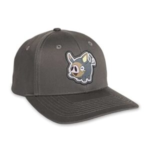 Pokemon Center Lechonk Gray Curved-Brim Hat (One Size-Adult)