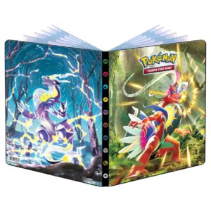 ultra pro - pokémon sword & shield 9-pocket portfolio featuring koraidian & moridian, protect & store up to 90 standard size collectible pokémon trading cards, collectible cards, and gaming cards