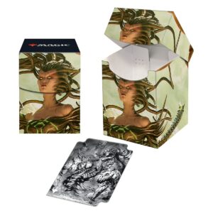 ultra pro - magic: the gathering phyrexia all will be one - 100+ card deck box (vraska, betrayal’s sting) protect & store collectible cards, trading cards, & gaming cards, self locking lid deck box