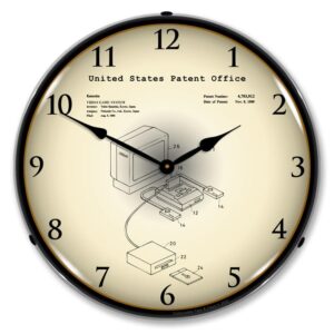 collectable sign and clock gaming console video game system 1986 5 of 29 gaming patents clocks