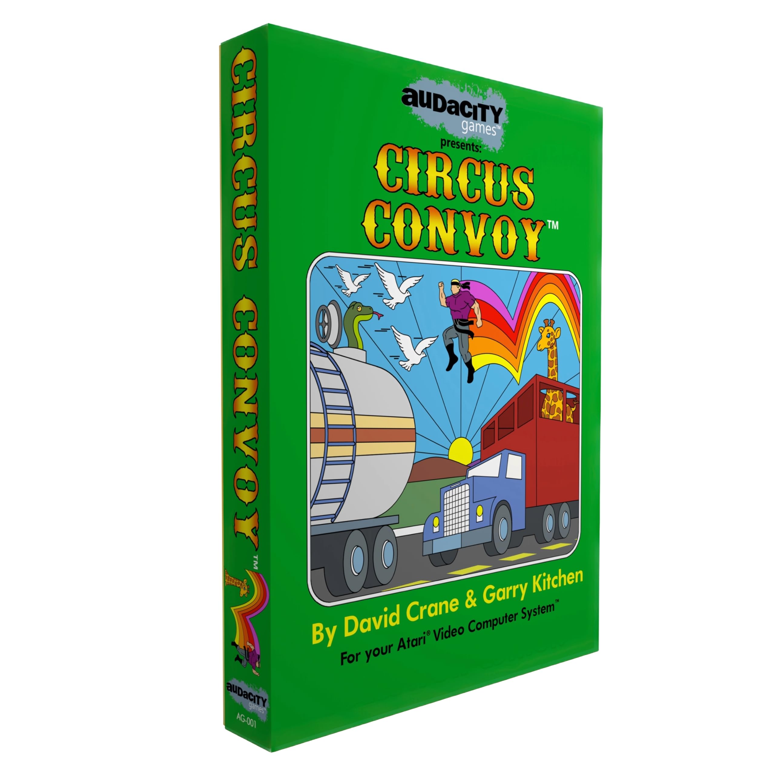 Circus Convoy - Atari 2600 Game Cartridge from The Legendary Creators of Pitfall and Keystone Kapers. Factory-Sealed Collectible for Atari Retro Games Fans VCS Video Games