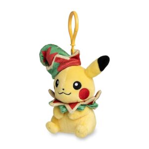 pokemon center: pikachu holiday workshop plush key chain