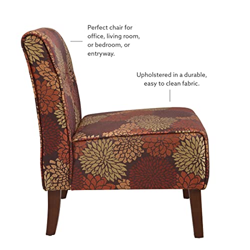 Linon Coco Accent Chair, Harvest