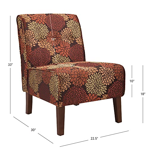 Linon Coco Accent Chair, Harvest