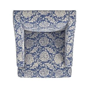 HomePop Swoop Arm Chair armchairs, Blue Floral Print