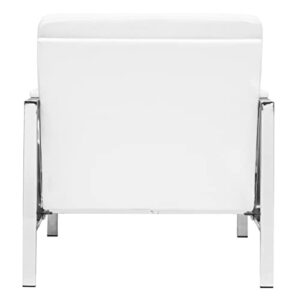 Studio Designs Home Arms, Modern Atlas Accent Chair, 250, White