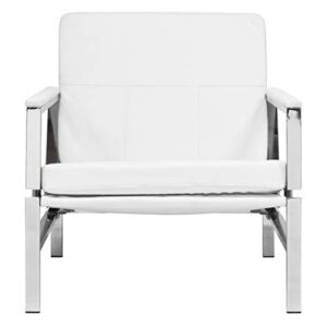 Studio Designs Home Arms, Modern Atlas Accent Chair, 250, White