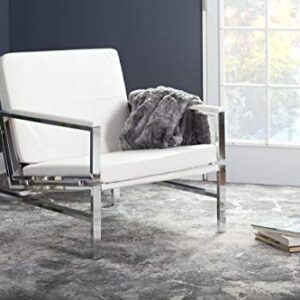 Studio Designs Home Arms, Modern Atlas Accent Chair, 250, White