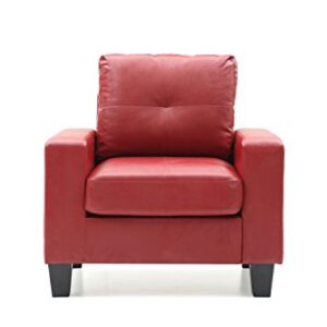 Glory Furniture Newbury Club Chair Red