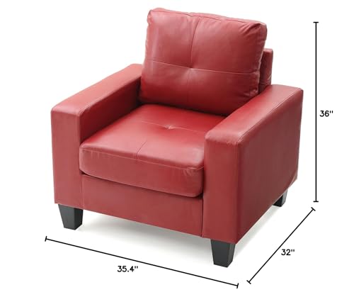 Glory Furniture Newbury Club Chair Red