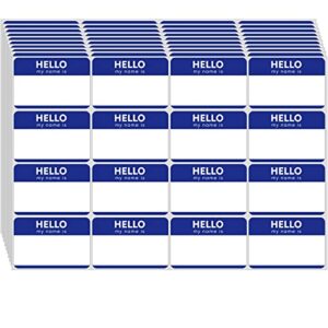 zacool 480 pcs name tag stickers (3"x 2") identification badges,peel and stickers"hello my name is" name tags stickers newborn baby name sticker for themed party family home school office conferences