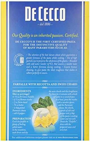 De Cecco Farfalle Pasta, 16 Oz