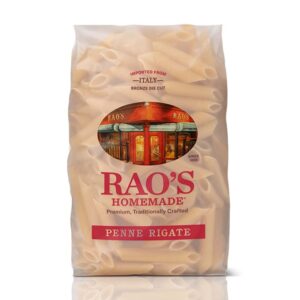 rao's homemade penne pasta, 16oz, traditionally crafted, premium quality, from durum semolina flour, traditional bronze die cut, imported from italy