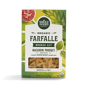 whole foods market, organic farfalle, 16 ounce