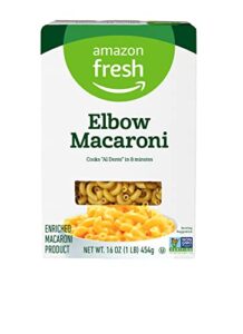 amazon fresh, elbow macaroni, 16 oz