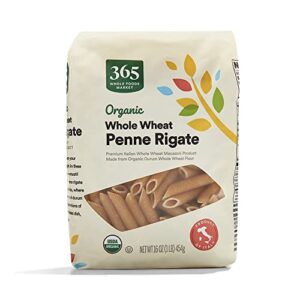 365 by whole foods market, organic whole wheat penne rigate, 16 ounce