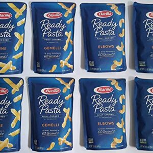 8-pack Variety, Barilla Ready Pasta: 2 pouches each of Rotini, Penne, Elbows, and Gemelli [2020]