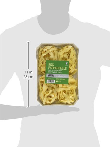 Compagnia Sanremo San Remo Italian Egg Pappardelle Pasta - Non-Gmo, Free Range Egg Traditional Pappardelle - 10 Oz (Pack Of 1) - Product Of Italy