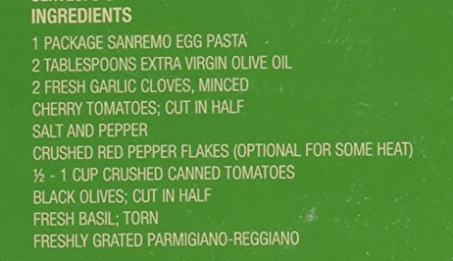 Compagnia Sanremo San Remo Italian Egg Pappardelle Pasta - Non-Gmo, Free Range Egg Traditional Pappardelle - 10 Oz (Pack Of 1) - Product Of Italy